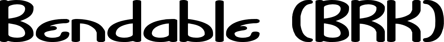 Bendable -BRK- font | Fonts2u.com