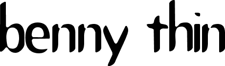 Benny Thin font