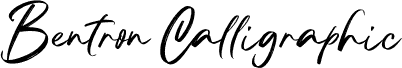 Bentron Calligraphic PERSONAL Regular font