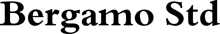 BergamoStd-Bold font
