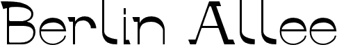 Berlin Allee font | Fonts2u.com