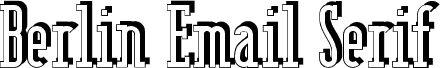 Berlin Email Serif font | Fonts2u.com