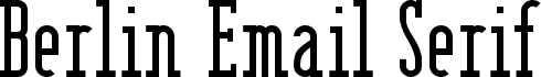 Berlin Email Serif Shadow font | Fonts2u.com