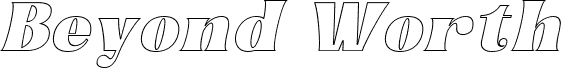 Beyond Worth Outline Regular font | Fonts2u.com