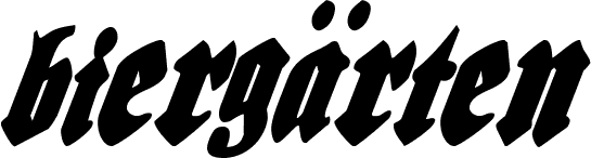 Biergärten Condensed Italic font | Fonts2u.com