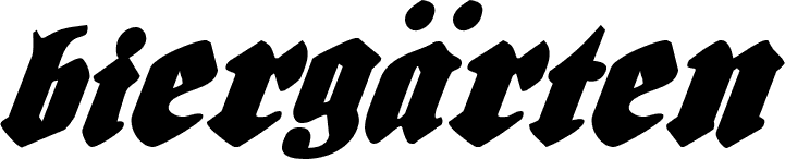 Biergärten Italic font | Fonts2u.com