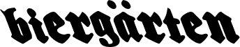 Biergärten Rotalic font