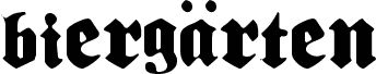 Biergärten Rotalic font