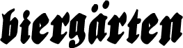 Biergärten Rotalic font