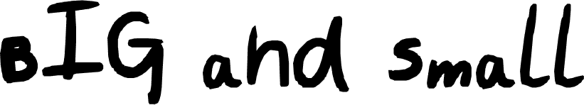 BIG and small font | Fonts2u.com