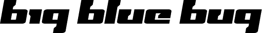 Big Blue Bug font | Fonts2u.com