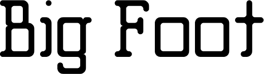 Big Foot Regular font | Fonts2u.com