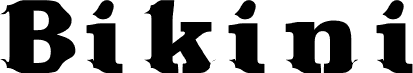 Bikini font