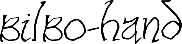 Bilbo-hand Regular font | Fonts2u.com