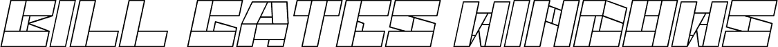 BILL GATES WINDOWS Bold font | Fonts2u.com