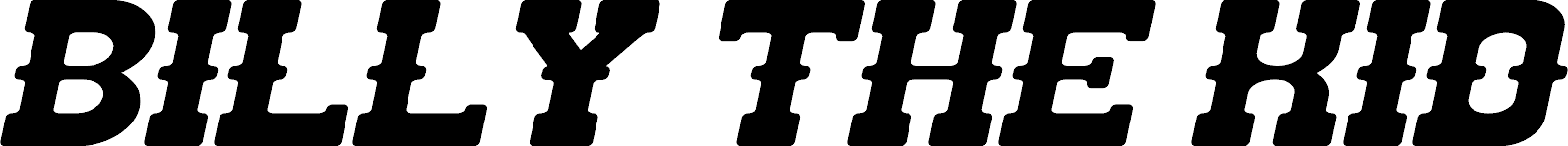 BILLY THE KID Bold Italic font
