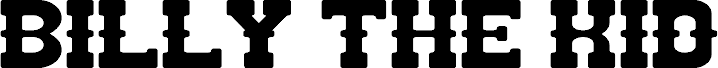 BILLY THE KID Bold Italic font