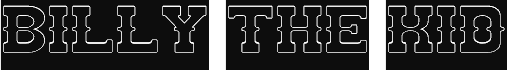 BILLY THE KID Bold font | Fonts2u.com