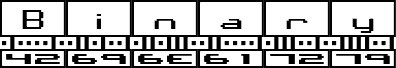 Binary 01s BRK font | Fonts2u.com
