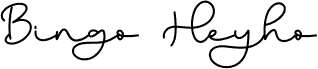 Bingo Heyho Regular font | Fonts2u.com