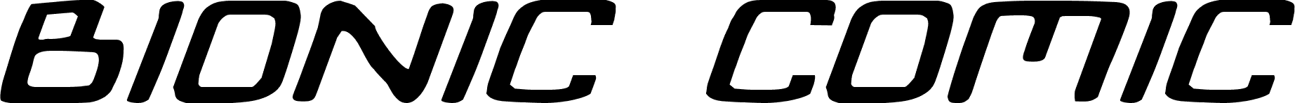Bionic Comic Expanded Italic font | Fonts2u.com