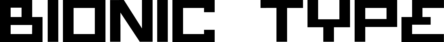 Bionic Type Expanded Bold font | Fonts2u.com