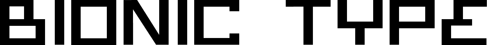 Bionic Type Expanded font | Fonts2u.com