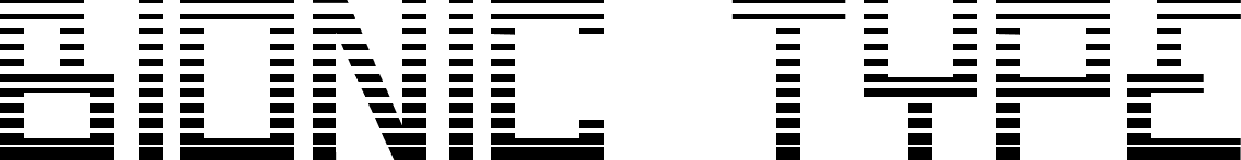 Bionic Type Gradient font | Fonts2u.com