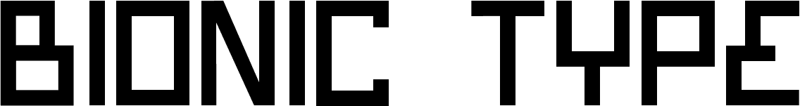 Bionic Type font | Fonts2u.com