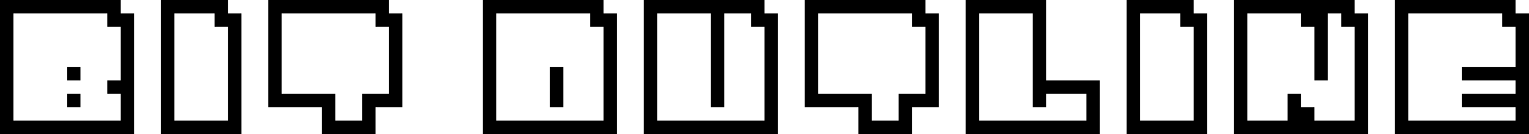Bit Outline Regular font | Fonts2u.com