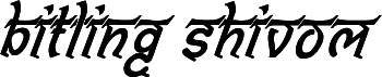 Bitling shivom Regular font