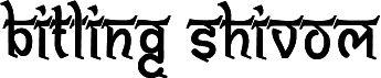 Bitling shivom Italic font | Fonts2u.com