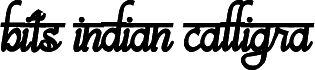 bits indian calligra Italic font | Fonts2u.com