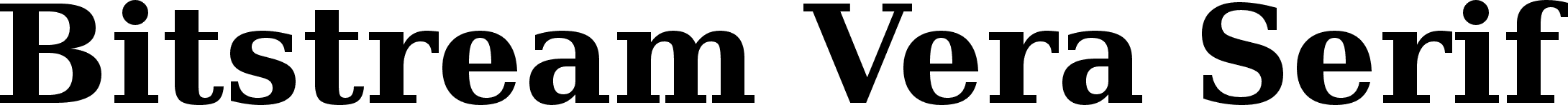 Bitstream Vera Serif Bold font