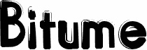 Bitume Narrow font