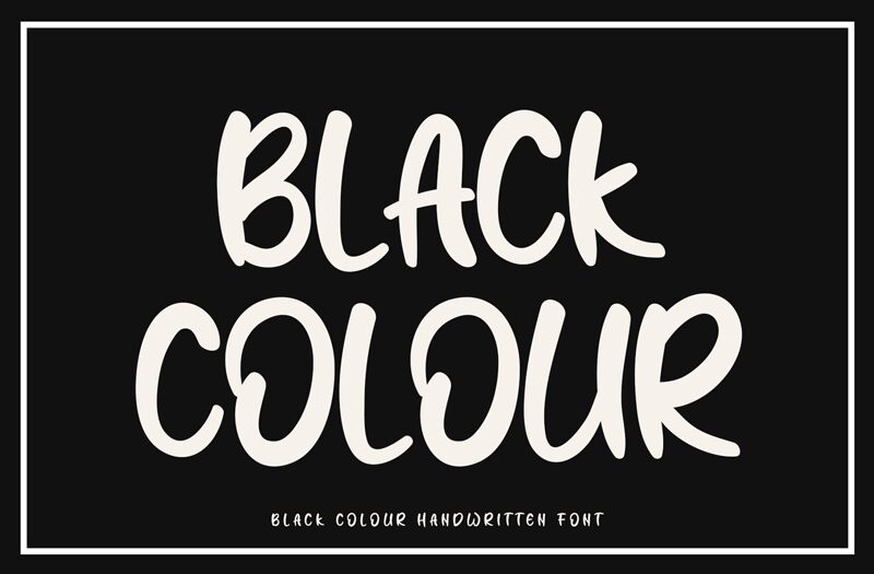 Black Colour font | Fonts2u.com