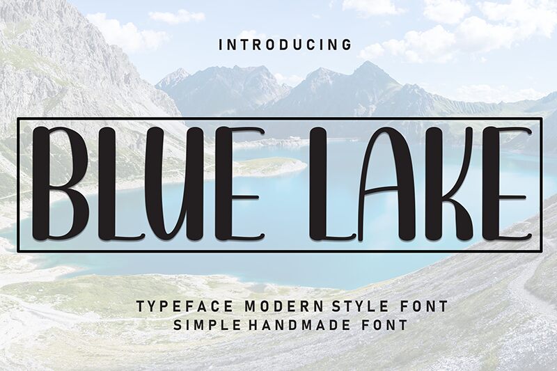 Blue Lake font | Fonts2u.com