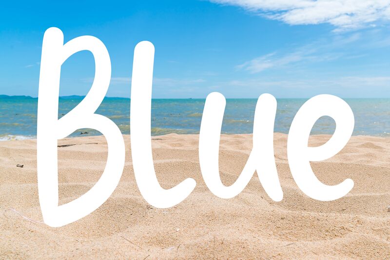 Blue font | Fonts2u.com