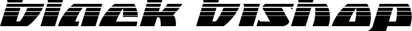 Black Bishop Outline font