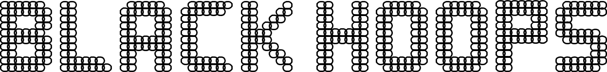 Black Hoops font | Fonts2u.com
