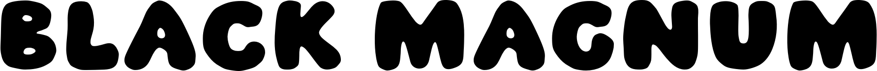 Black Magnum font | Fonts2u.com