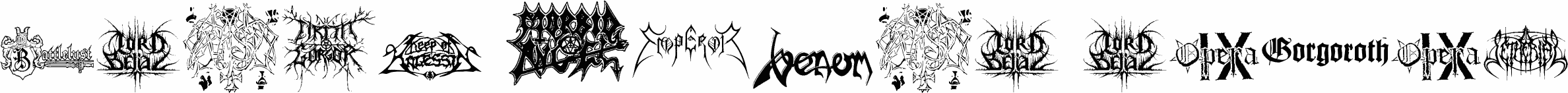 Black Metal Logos font | Fonts2u.com