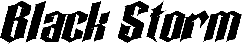 Black Storm font