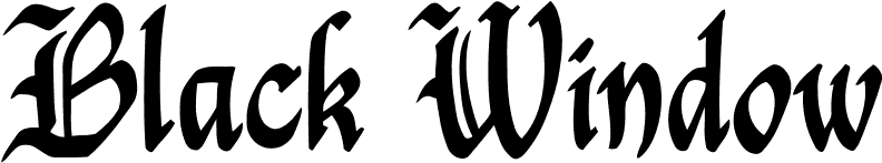 Black Window font | Fonts2u.com