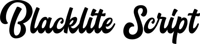 Blacklite Script DEMO-Regular font | Fonts2u.com