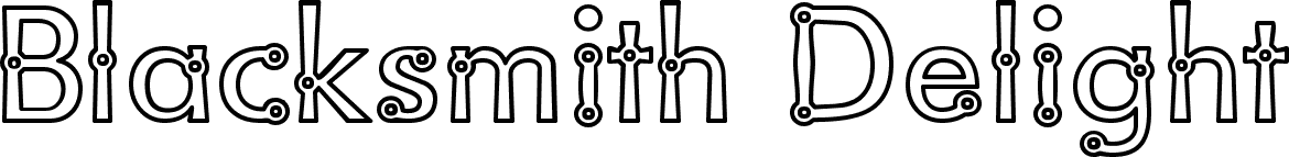 Blacksmith Delight Outlined font | Fonts2u.com