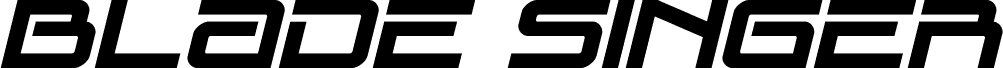 Blade Singer Bold font