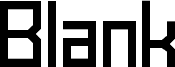 blank-Regular font