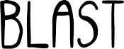 Blast Regular font