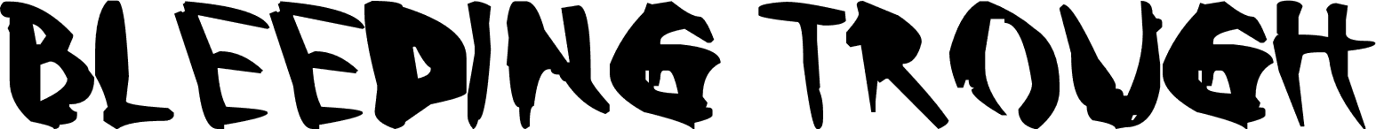 Bleeding Trough font | Fonts2u.com